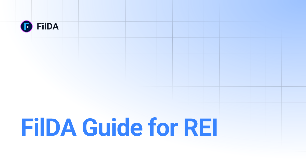 FilDA Guide for REI | FilDA